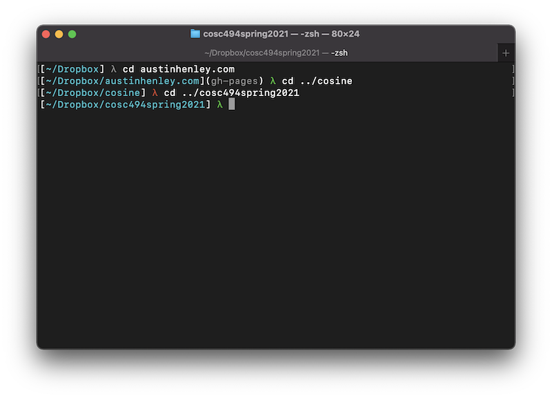 GitHub - AZHenley/zshrc: My minimalist zsh prompt.